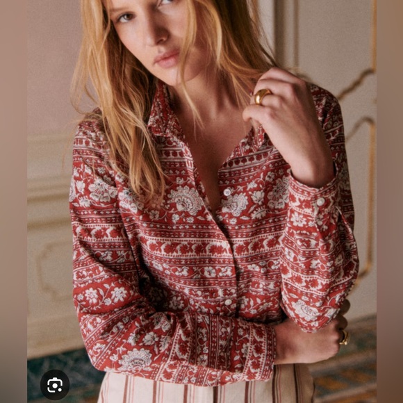 Sezane | Tops | Sezane Pierro Long Sleevee Shirt Size 38 | Poshmark